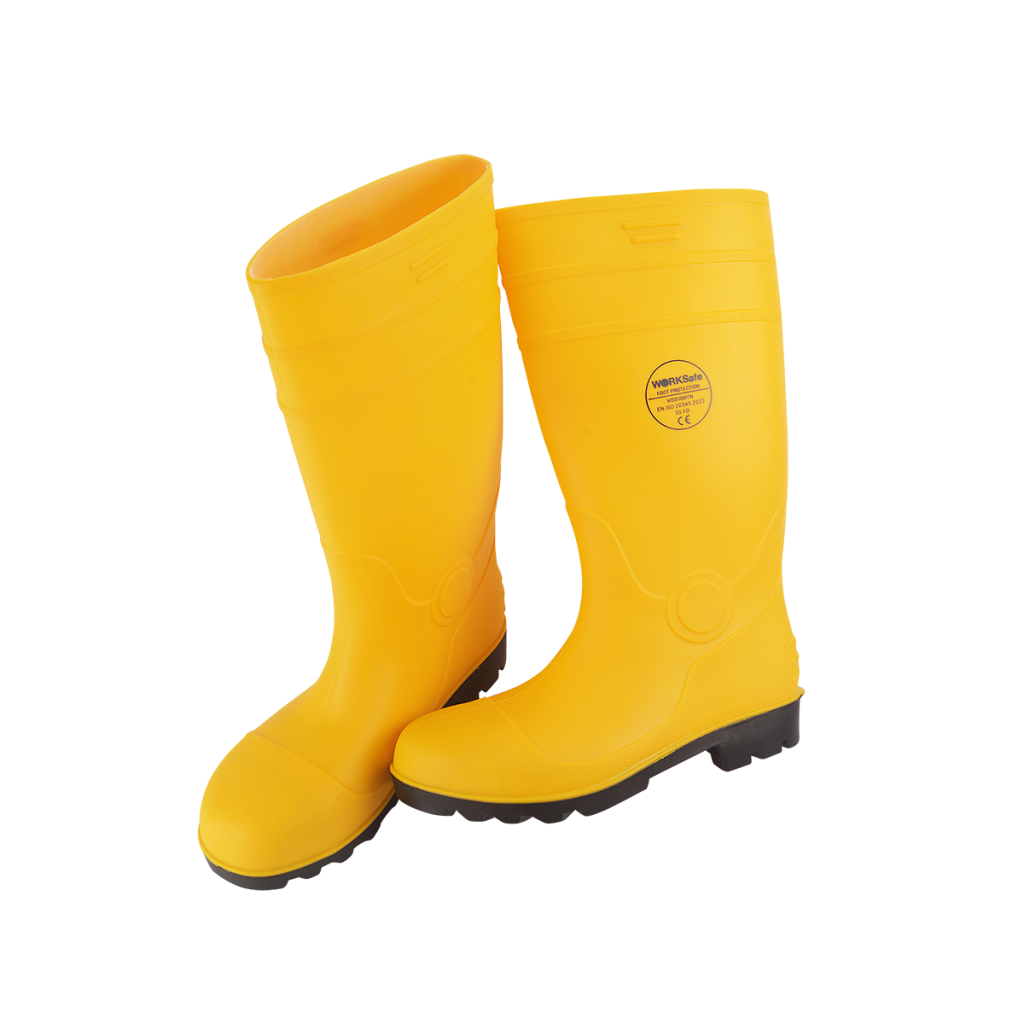 WORKSafe® YELLOW VULCAN BOOTS WITH STEEL TOE CAP AND MIDSOLE (S5 ...