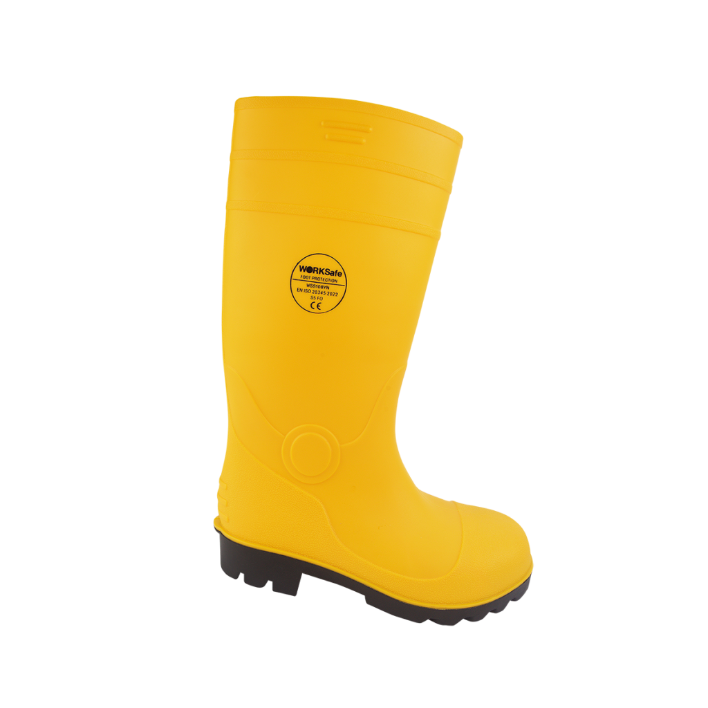 WORKSafe® YELLOW VULCAN BOOTS WITH STEEL TOE CAP AND MIDSOLE (S5 ...